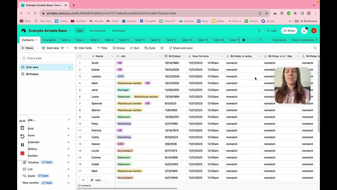 How to Hide All Fields on Airtable at the Same Time - YouTube