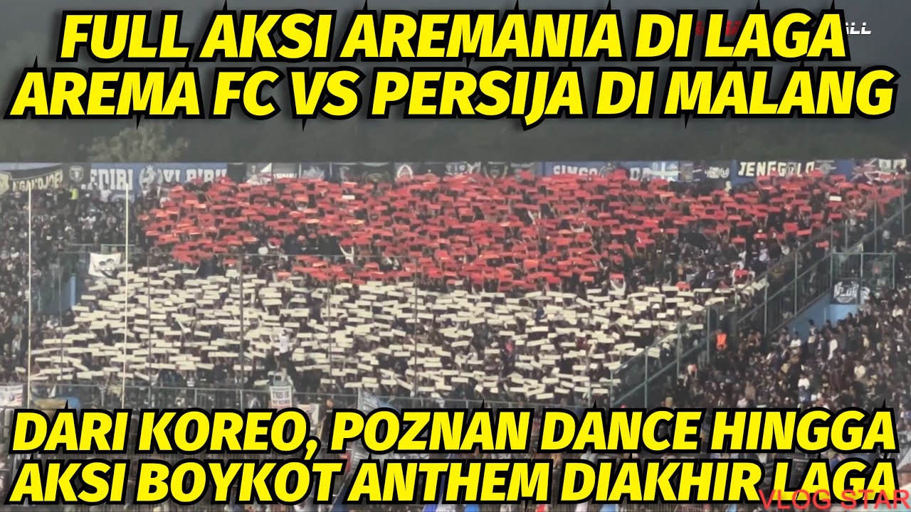 KANJURUHAN FULL HOUSE 🔥 AKSI AREMANIA DI LAGA AREMA VS PERSIJA ‼️ COREO ...