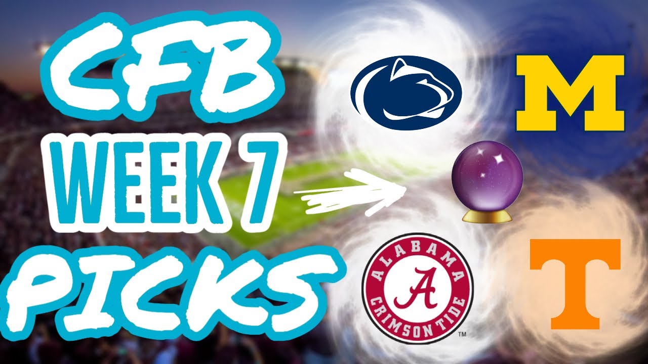 College Football Week 7 Picks And Predictions 2022 Youtube