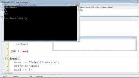 Free Pascal Program Tutorials - Lazarus IDE - SchoolFreeware - YouTube