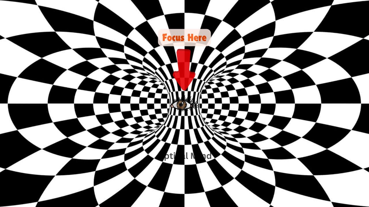 Black and White Psychedelic Geometric Hypnotic Optical illusion | Optical Mind - YouTube