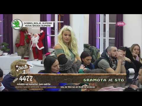 Zadruga -Pitanja gledalaca, Luna spušta glavu zbog sramote- 10.12.2017.