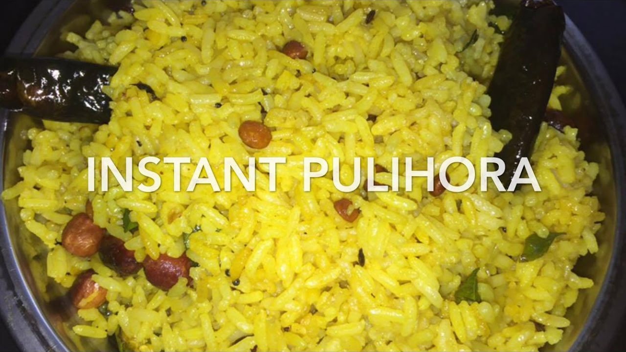 Instant tamarind rice In 5 Minutes//without Any Pulihora Powder Mix//5 ...