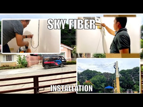 SKY FIBER INTERNET INSTALLATION/2023 - YouTube