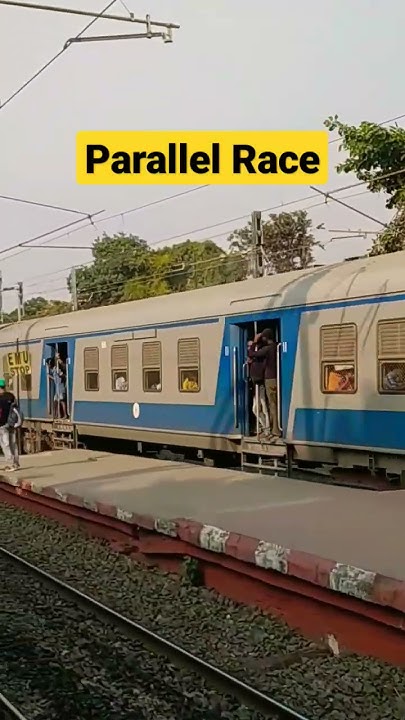 😱Parallel Race EMU VS MEMU Train🔥 #shorts #youtubeshorts #shortvideo #parallelrace - YouTube