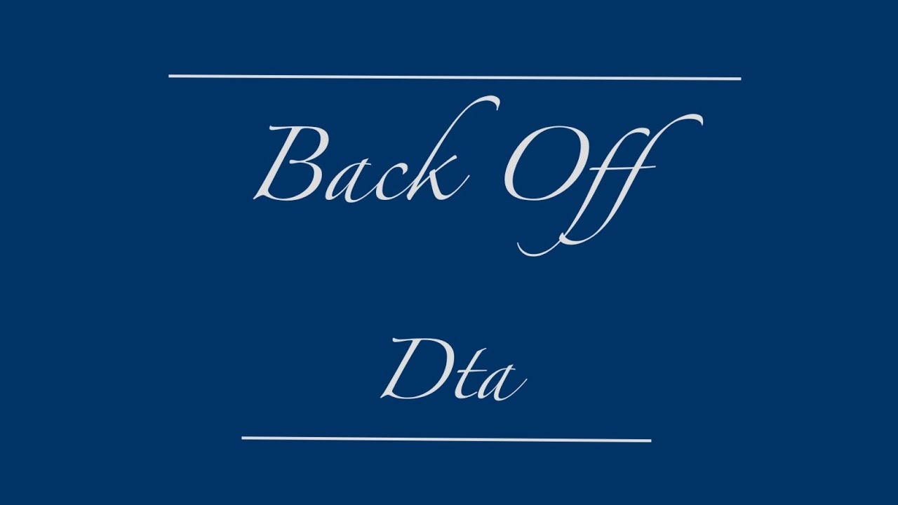 Back Off - YouTube