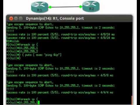 Simple PING script using tcl on a Cisco router - YouTube