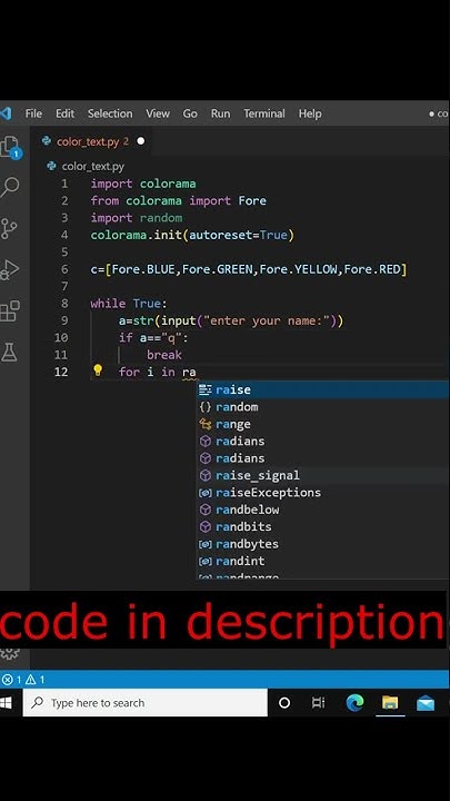 Printing color text using python - YouTube