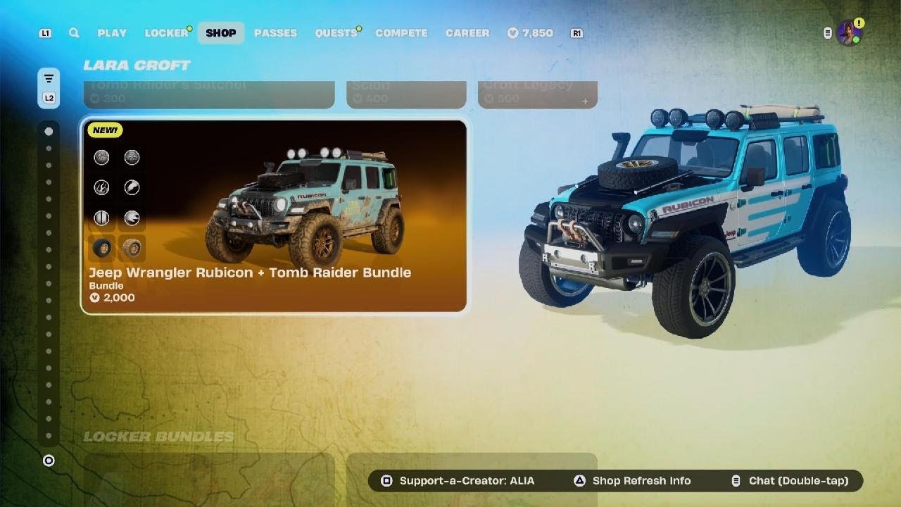 Fortnite | *NEW* Jeep Wrangler Rubicon + Tomb Raider Bundle Review ...