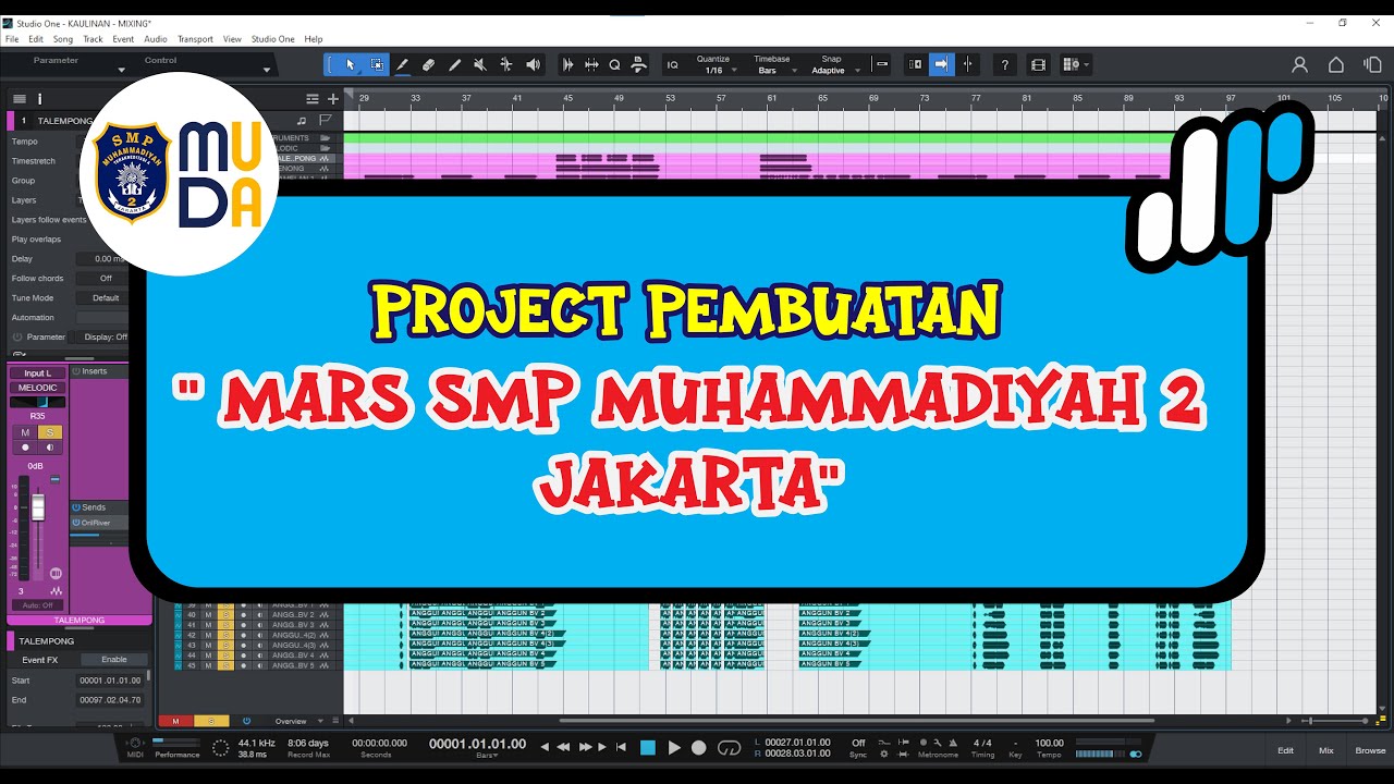 Mars SMP Muhammadiyah 2 Jakarta - YouTube