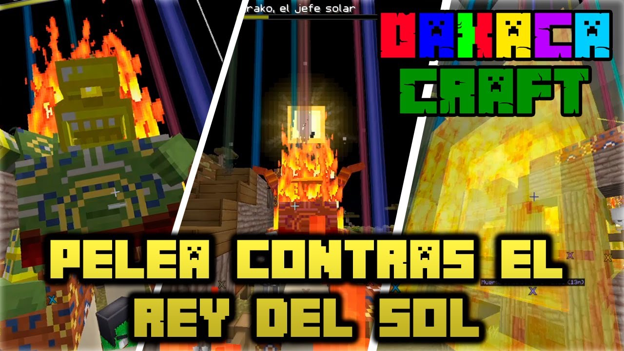Encontramos y nos enfrentamos al jefe barakoa "Rey del sol" Minecraft ...