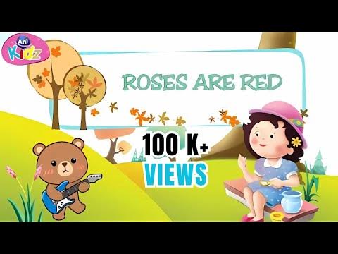 Roses are red || English Nursery Rhyme with Lyrics | Popular English ...