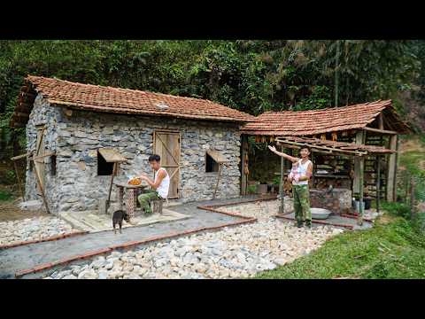 80% of the pool yard is completed, and Triệu Dương has made efforts to make life happier.