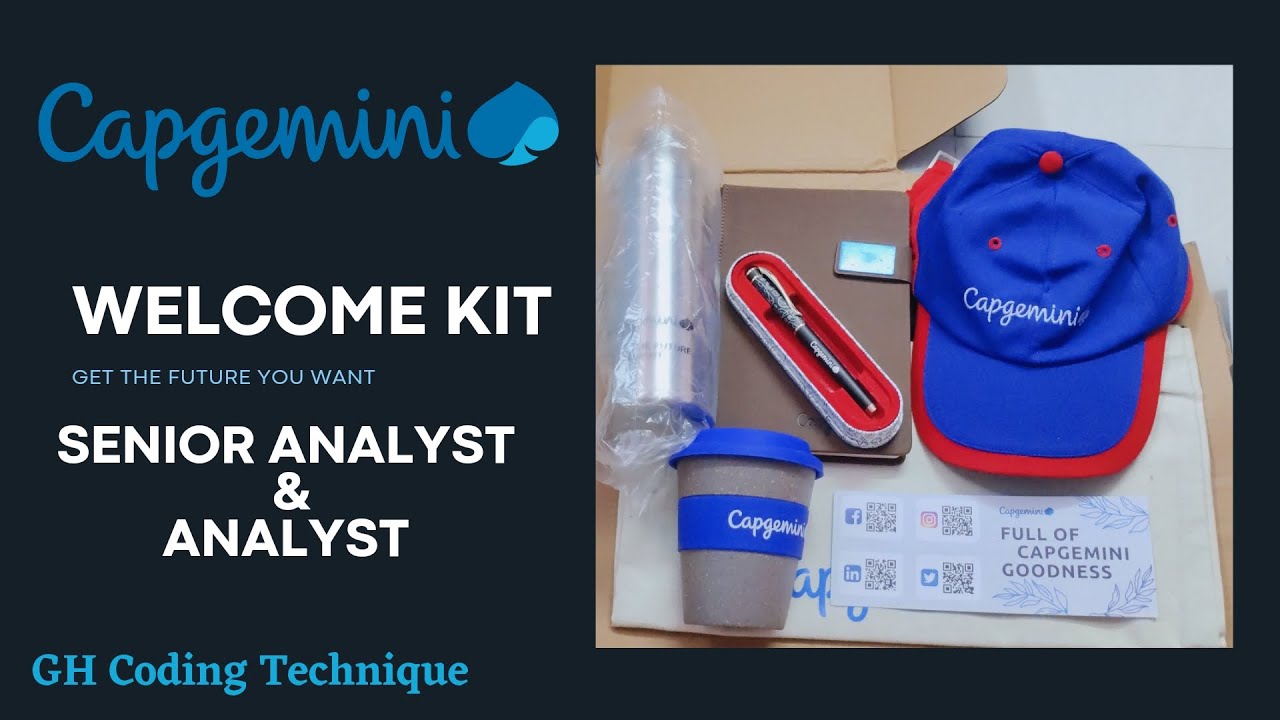 Capgemini Welcome Kit | Senior Analyst & Analyst Welcome Kit ...