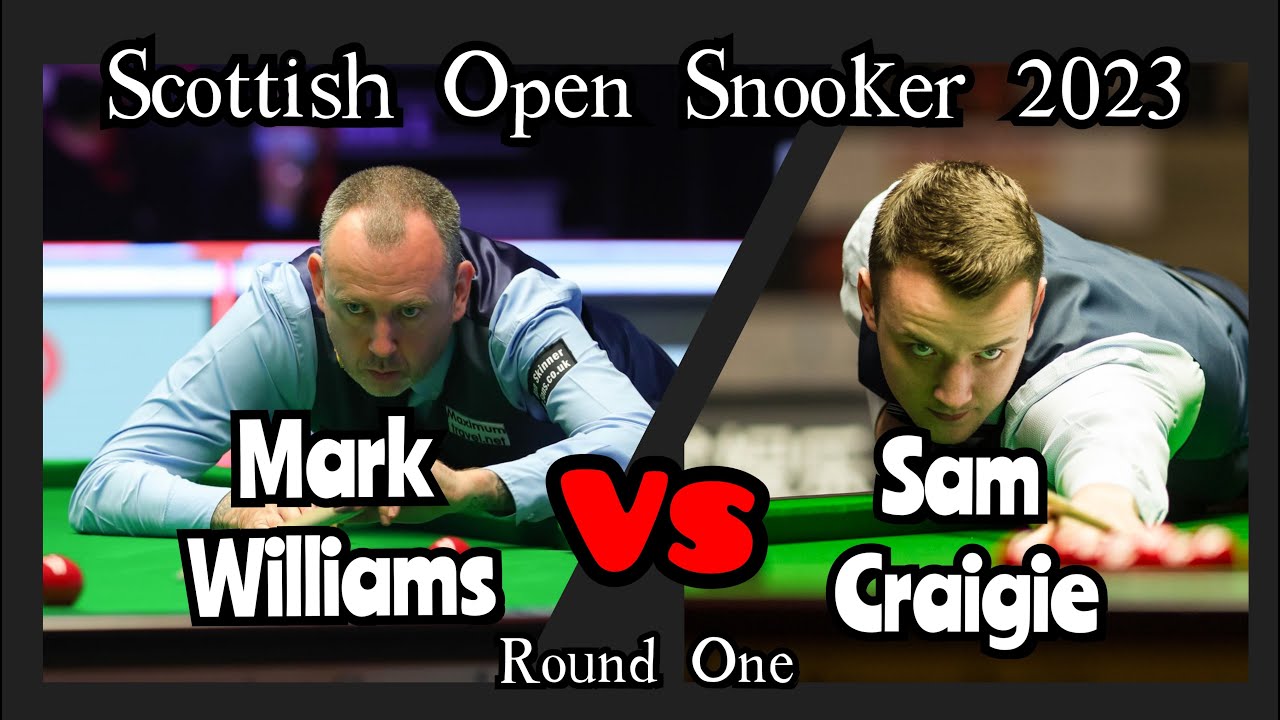 Mark Williams vs Sam Craigie - Scottish Open Snooker 2023 - Round One ...