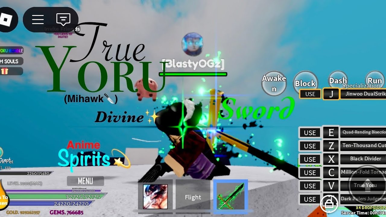 True Yoru Divine Sword fully awakened 🔪 - Anime Spirits - YouTube