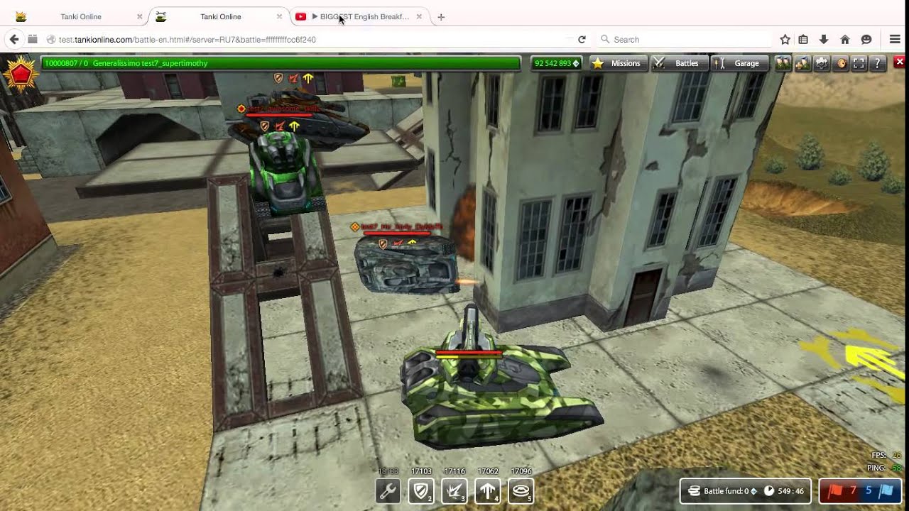 Tanki Online Test Server: 5 Jump,Fly Hackers - YouTube