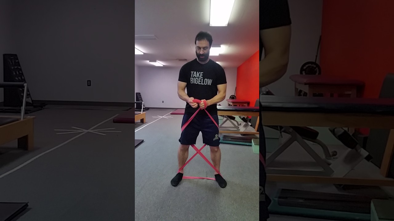 Squat with Band Postural Correction - Brugger Style - External Spiral ...