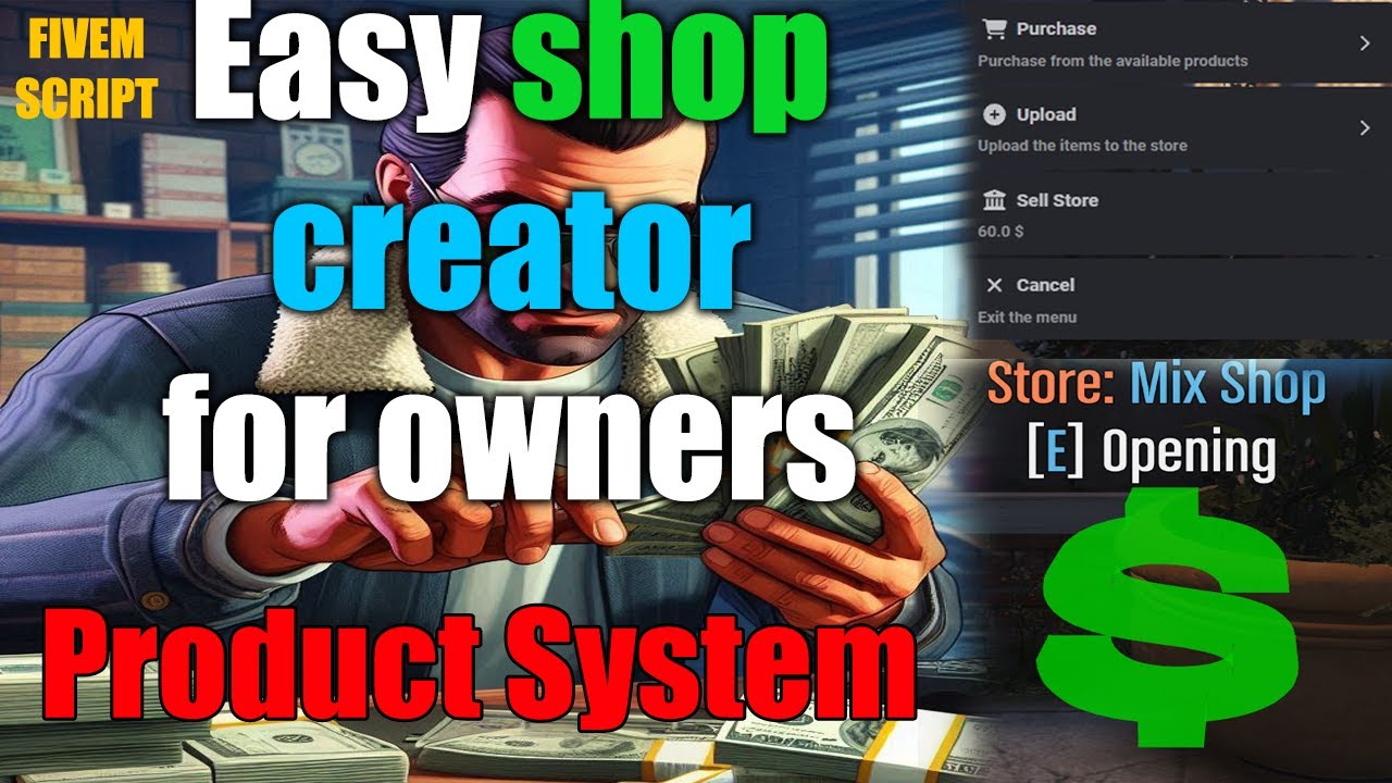[ESX/QB] Easy Shop Creator System for Owners - YouTube