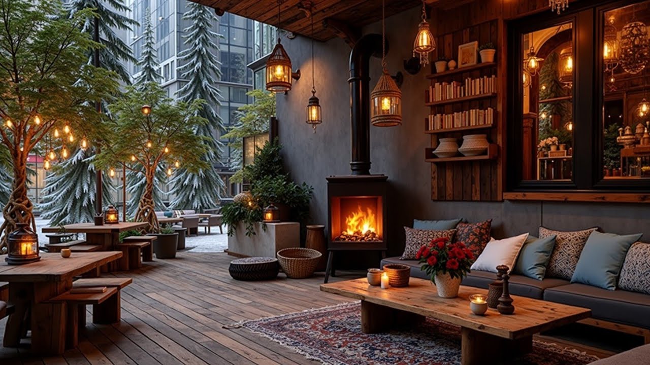Cozy Winter Jazz Coffee - Relaxing Smooth Jazz Music for Chilly ...