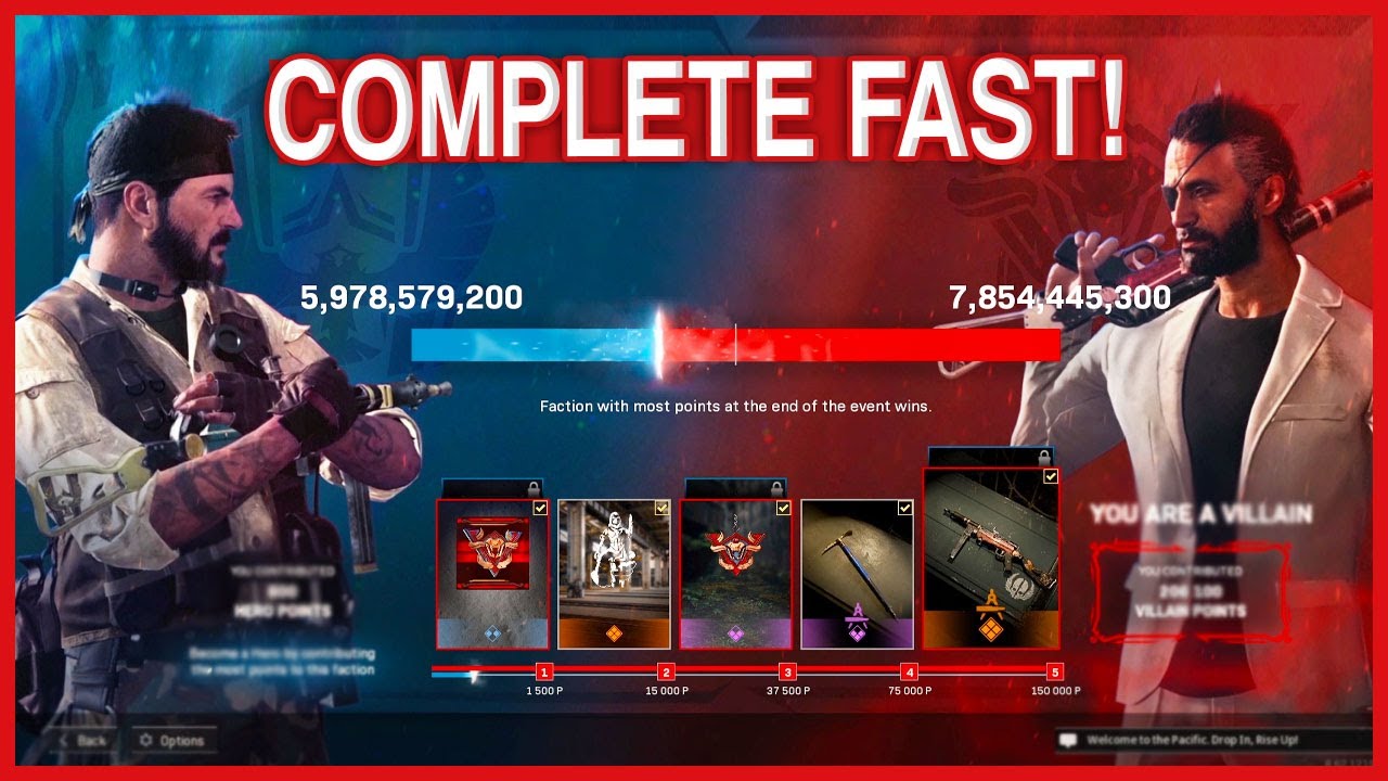 The FASTEST way to Complete the HEROES VS VILLAINS Event in Warzone ...