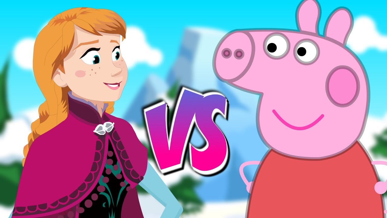 Peppa vs Anna - BATALLAS DE RAP ANIMADAS - YouTube