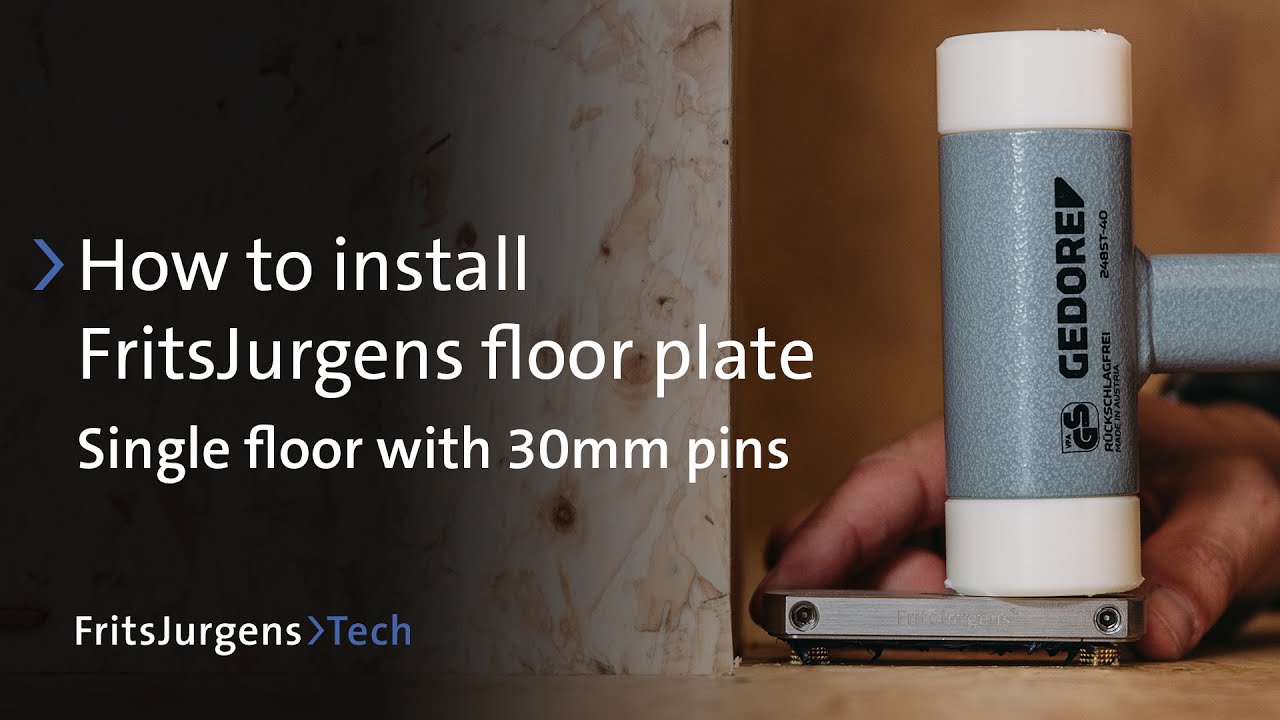 Single floor with 30mm pins - FritsJurgens floor plate installation ...