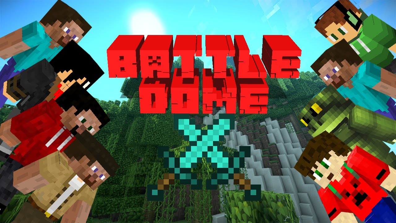 Minecraft: BATTLE-DOME Mini-Game w/Friends! Game I - YouTube