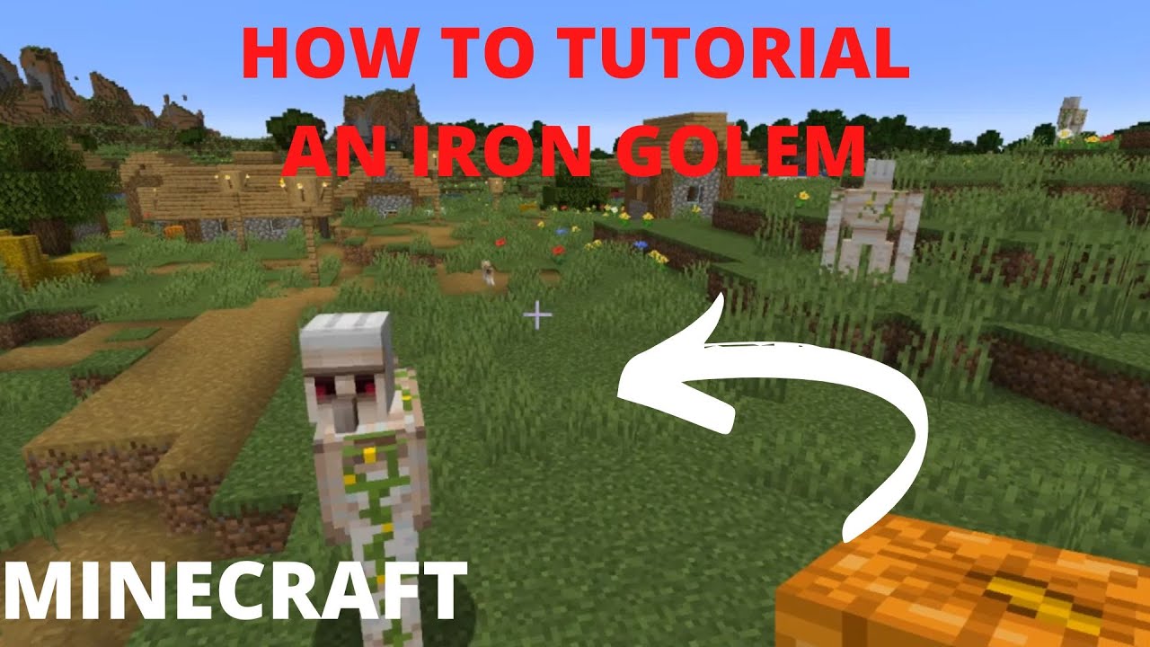TUTO HOW TO MAKE AN IRON GOLEM ON MINECRAFT (beginner tutorial) - YouTube