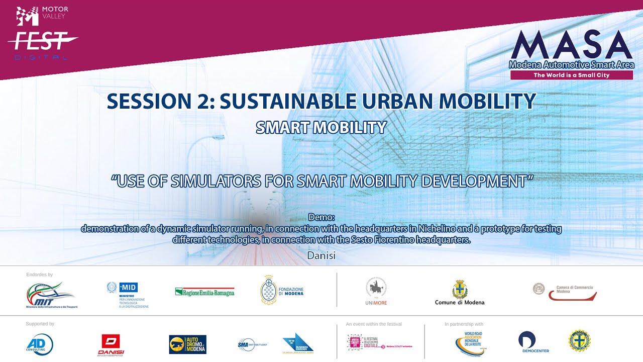 Danisi Engineering - USE OF SIMULATORS FOR SMART MOBILITY DEVELOPMENT - YouTube