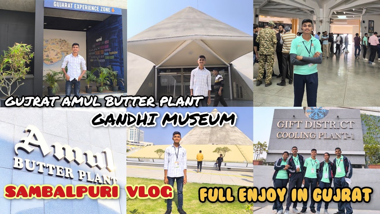 GANDHI MUSEUM & AMUL BUTTER PLANT //2025 PART-7 //SAMBALPURI VLOG #vlog ...