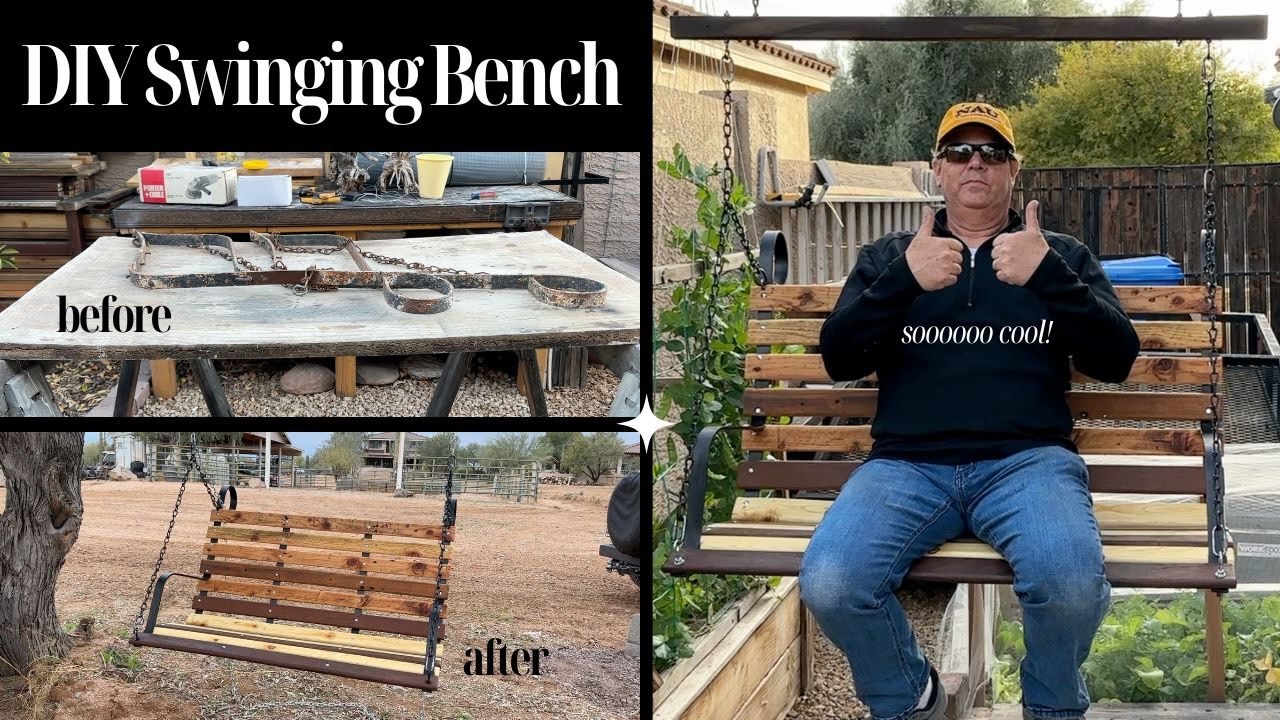 DIY Swing Bench #diy #cool #1000subscriber - YouTube
