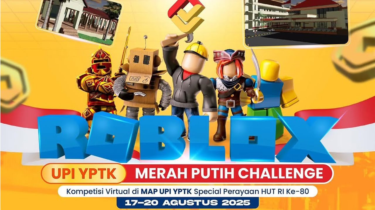 🔴 [LIVE] ROBLOX - UPI YPTK MERAH PUTIH CHALLENGE - MABAR BERSAMA PAK ...