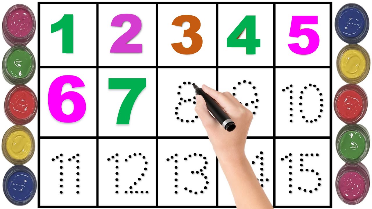 Kids learnig video , One two three, colors name for kids, kids 123, 1 ...