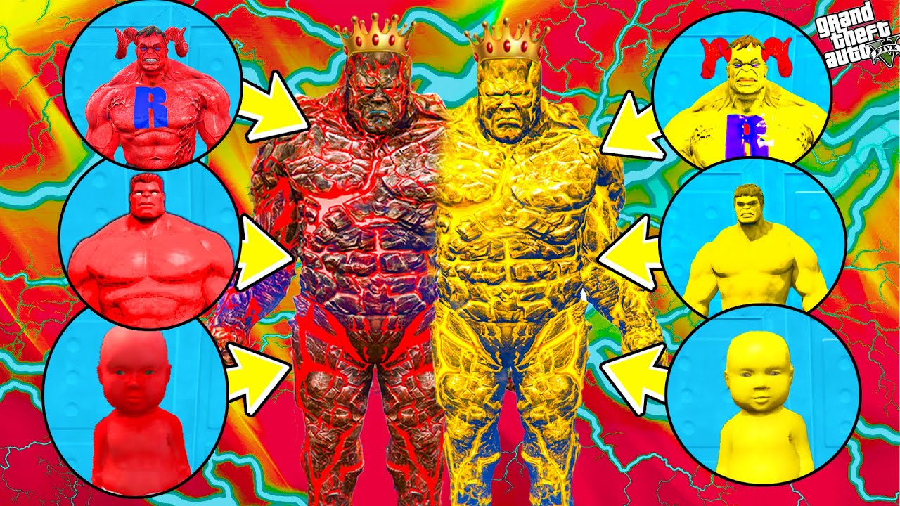 1 HEADED SMALLEST ALL FATHER ICE & LAVA GOD INTO 10 HEADED BIGGEST ALL ...