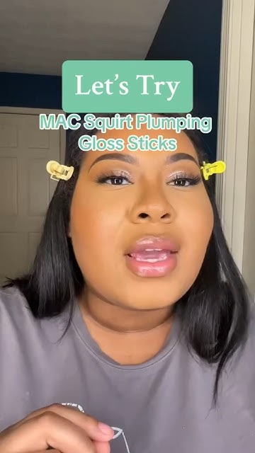Trying MAC squirt plumping gloss sticks #maccosmetics #makeuptryon - YouTube