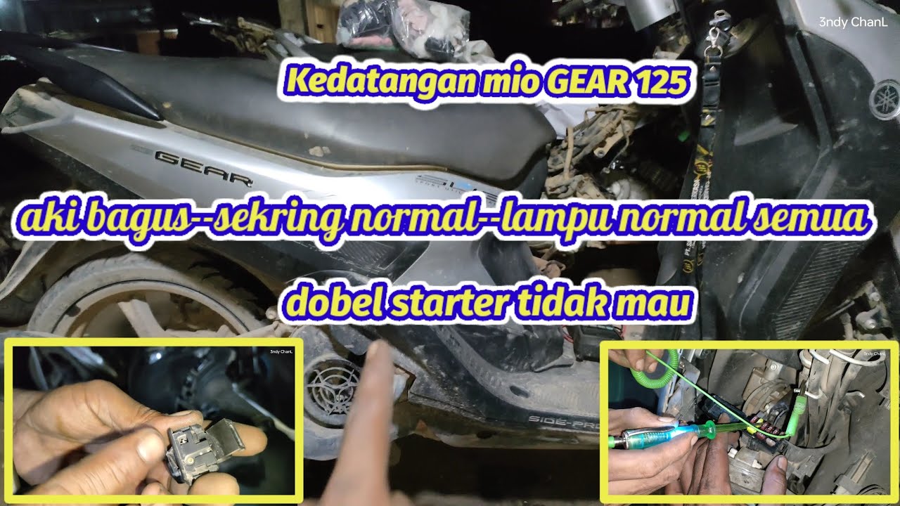 Kedatangan Mio Gear 125 tidak bisa dobel starter - YouTube