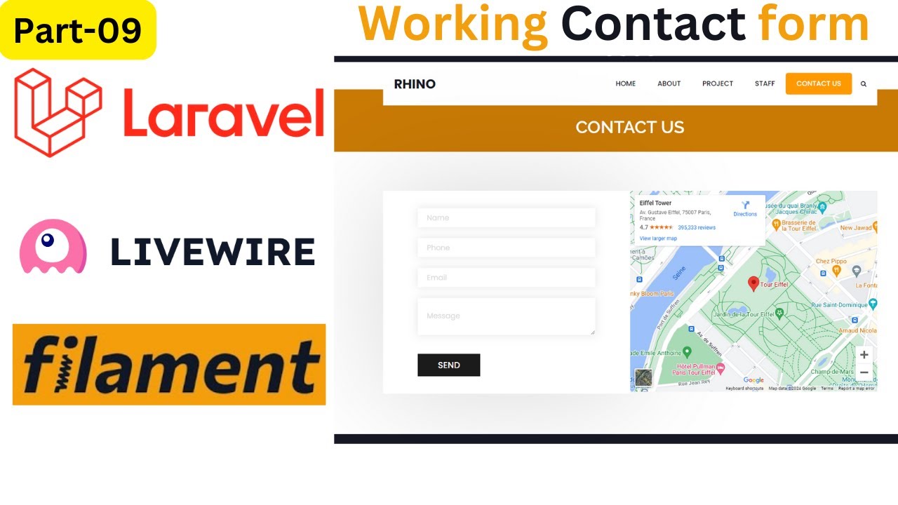 Laravel Livewire Contact Form Laravel Working Contact Form Bangla Tutorial Contact Email 📧