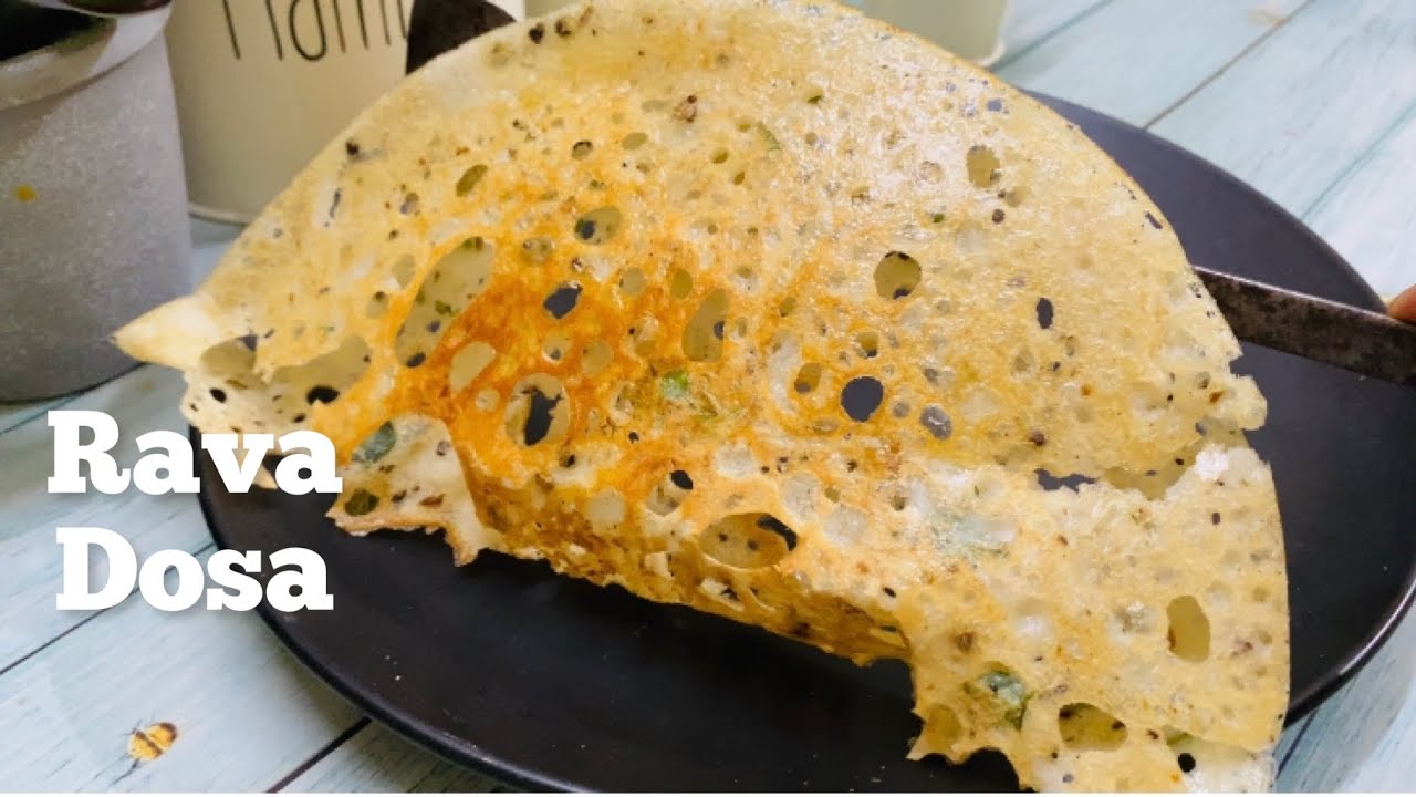 Rava dosa | Onion rava dosa | Dosa varieties - YouTube