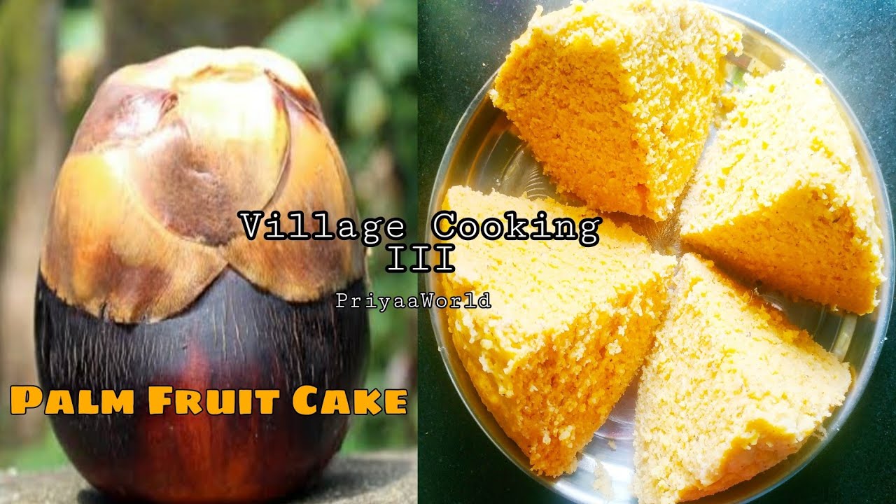 Village Cooking | Odisha Taala Peetha | Palm Fruit Cake | Panam Pazham ...