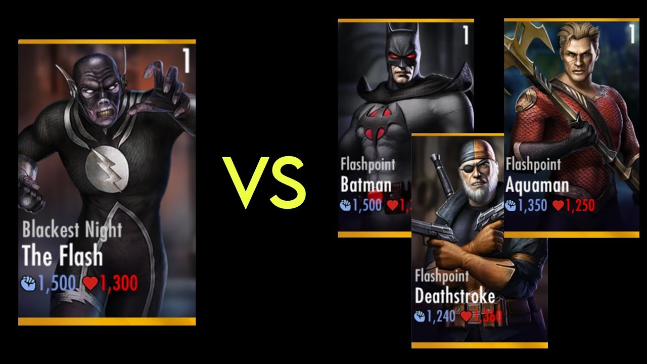 Blackest Night The Flash vs Flashpoint Team | Injustice: Gods Among Us ...