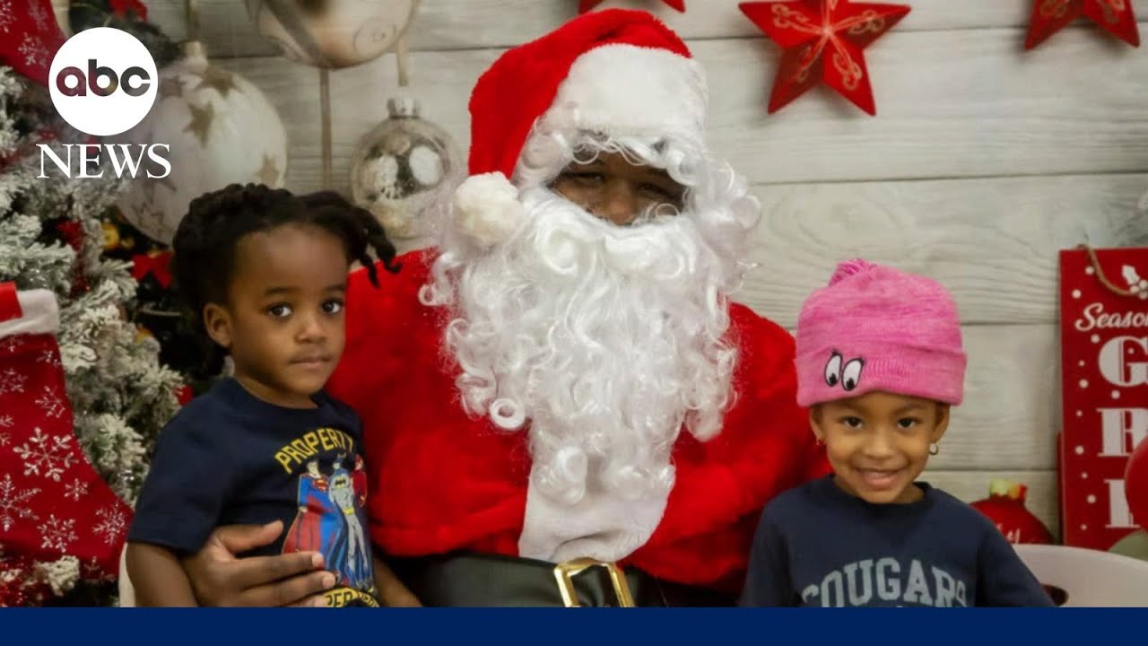 ABC News team member helping Santa as we count down to Christmas - YouTube