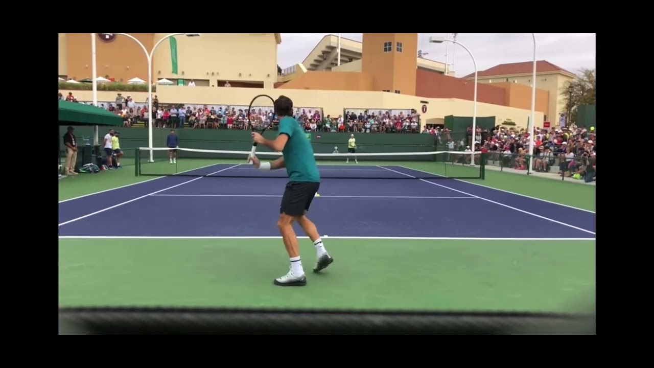 Federer Slice And Forehand - practice TREINO Federer fniv da quadra ...