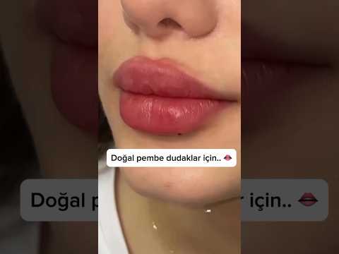 Doğal pembe dudaklar için👄