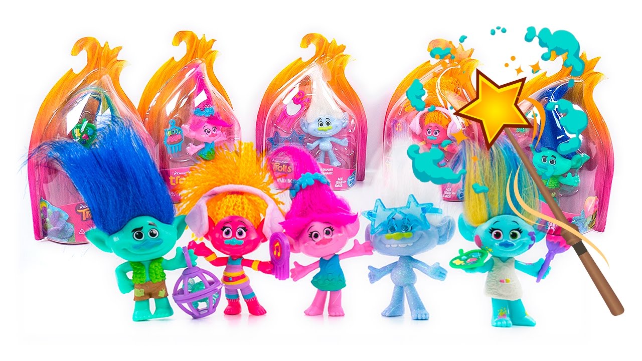 Trolls Toys Set Unboxing Review - By MagicPang - YouTube