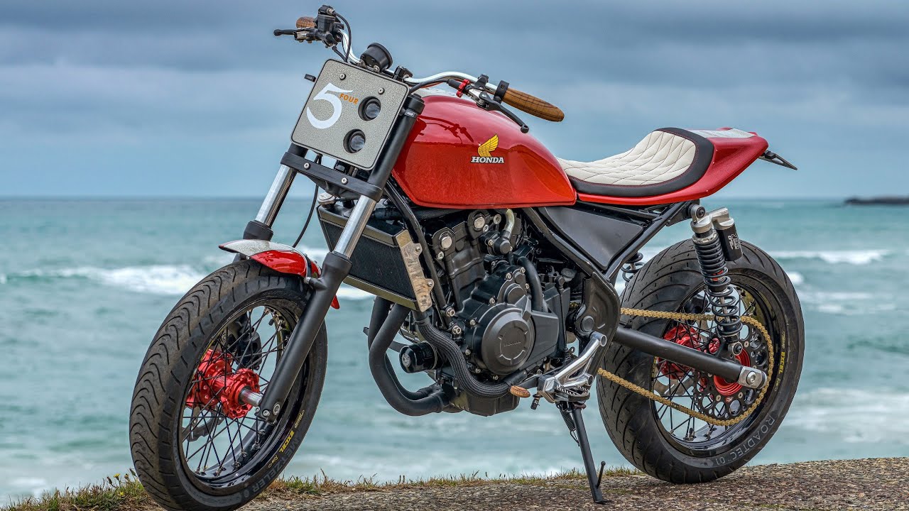 New Custom Honda Rebel 500 Flat Track Bike Build | 5four Motorcycles ...