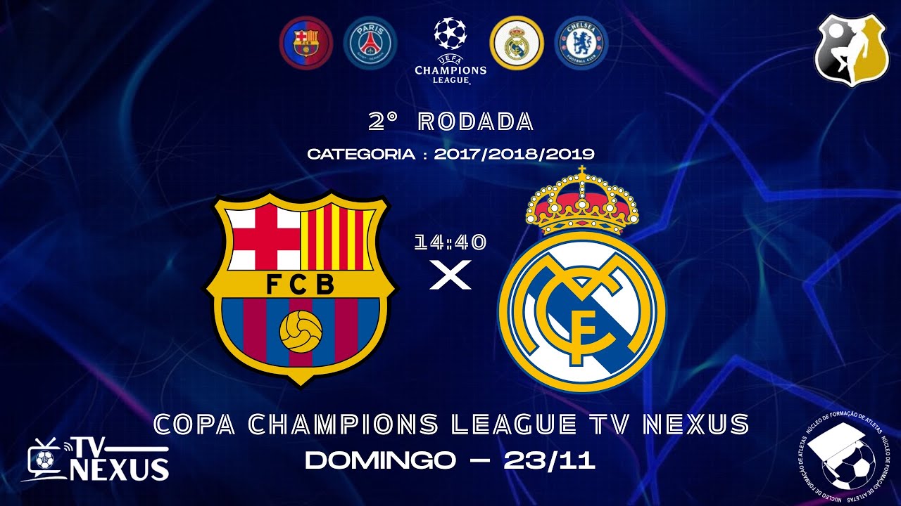 🏆CHAMPIONS LEAGUE TV NEXUS - BARCELONA X REAL MADRID - CATEGORIA 2017 a ...