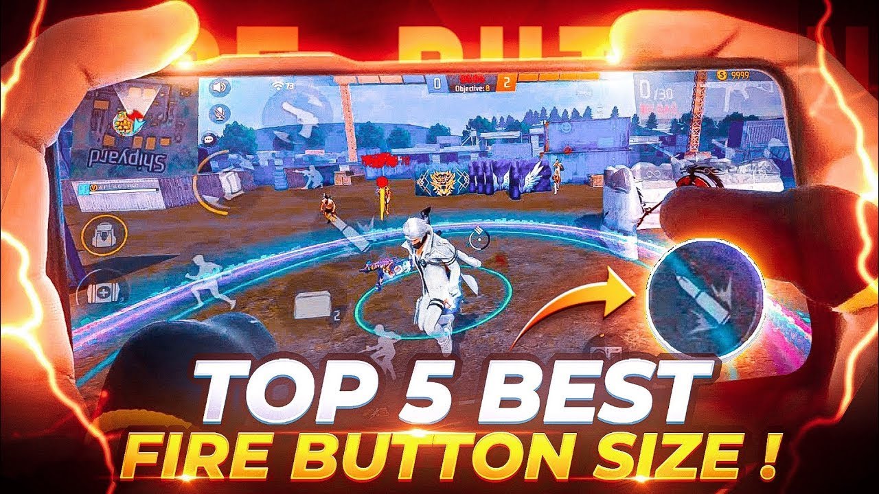 Top 5 Best Fire Button Size & Position For Dangerous One Tap Headshot 🎯 ...