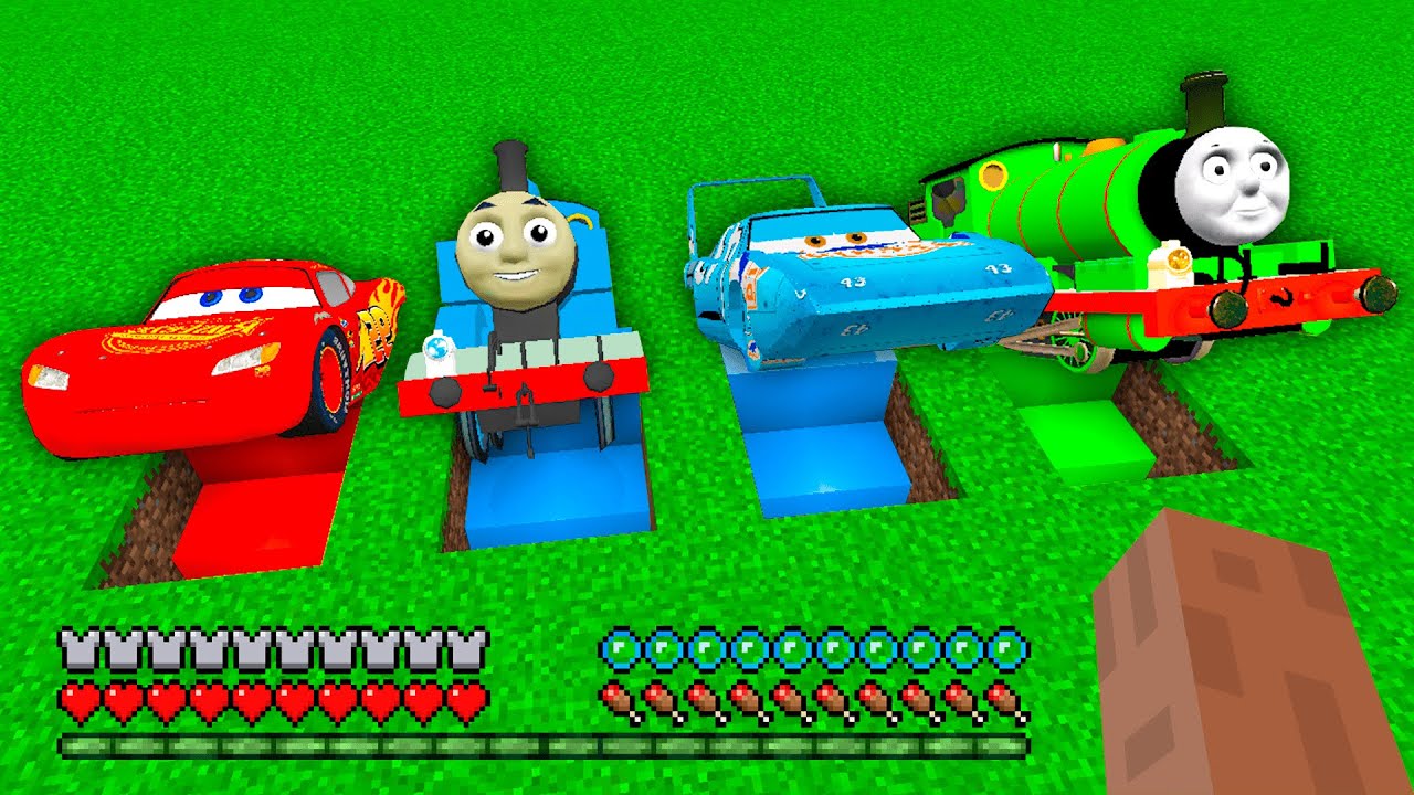 I found SECRET McQUEEN AND THOMAS AND DINOCO and PERCY UNDERGROUND BASE ...