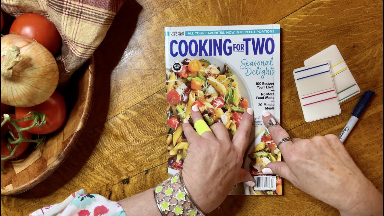 ASMR~Page turning~Summer Cooking 4 Two (Soft Spoken) Thick texture ...